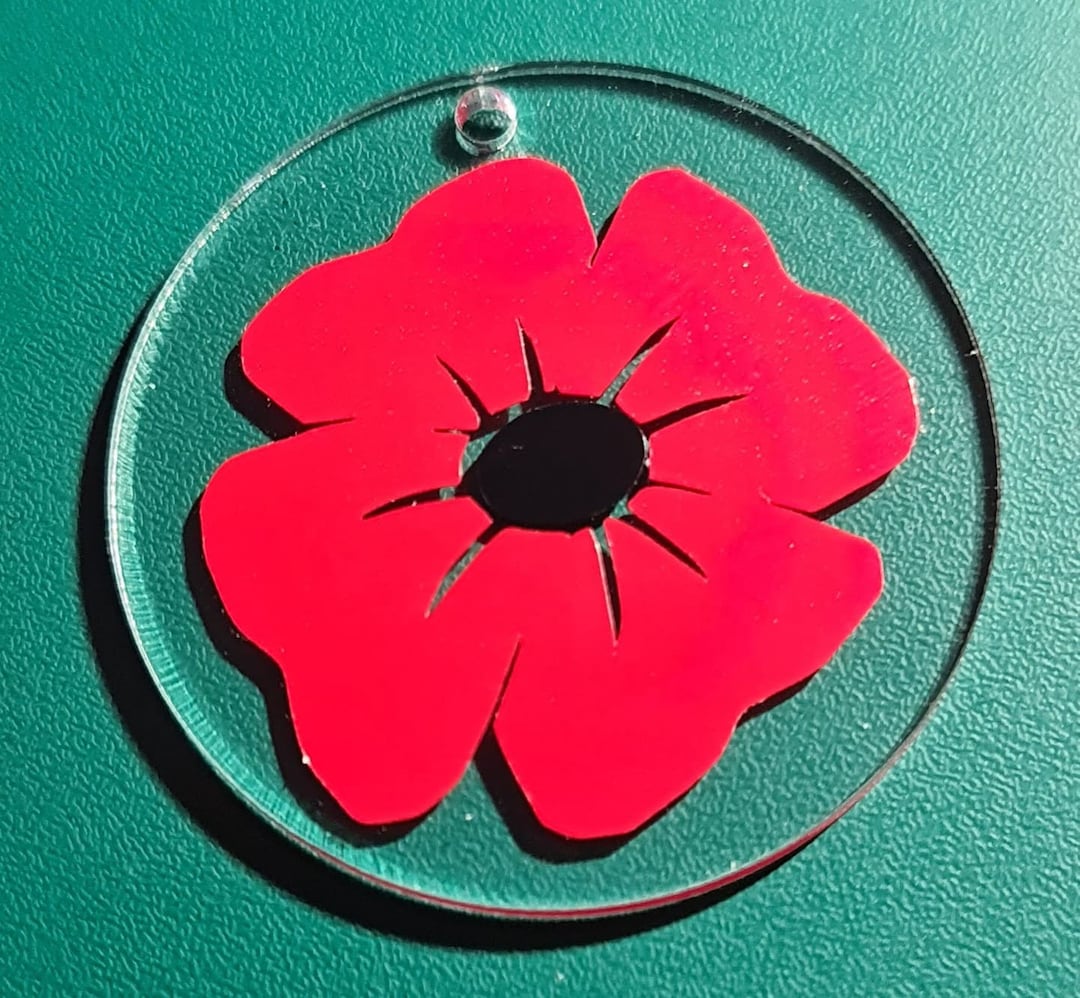 Remembrance Day Poppy Keyring - Etsy UK