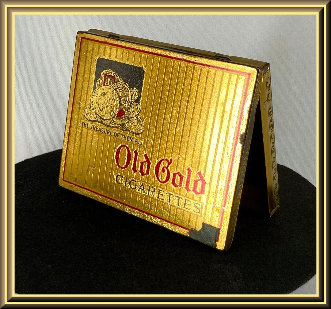 Vintage Old Gold Cigarette / Tobacco Tin Made by Lorillard Co. in Very ...