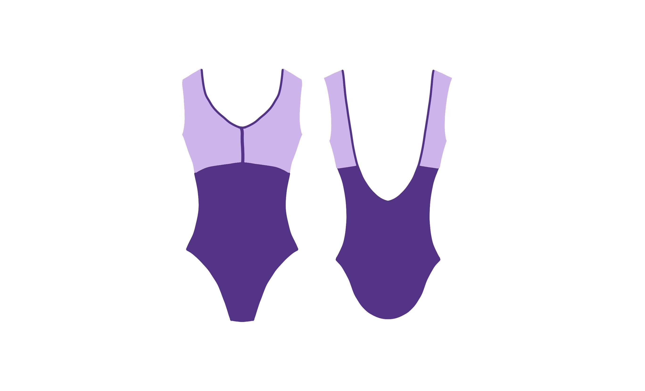 Two-tone Leotard Custom - Etsy