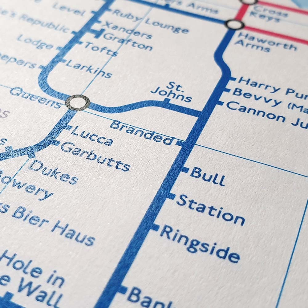 Hull Orderaround A3 Pub Map Poster - Etsy