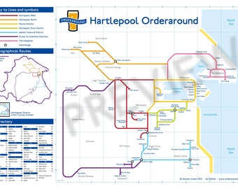 Scarborough Orderaround A3 Pub Map Poster - Etsy