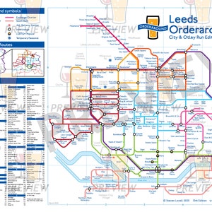 Leeds Orderaround City & Otley Run Edition Pub Map - Etsy