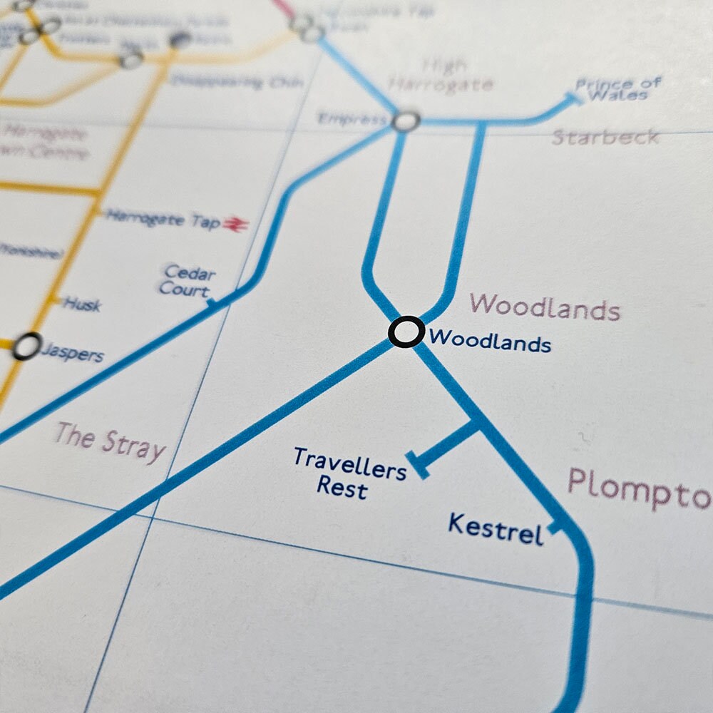 Harrogate Orderaround A3 Pub Map Poster - Etsy