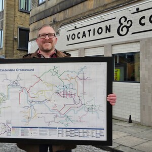 Calderdale Orderaround Pub Map Poster 610 X 915mm - Etsy