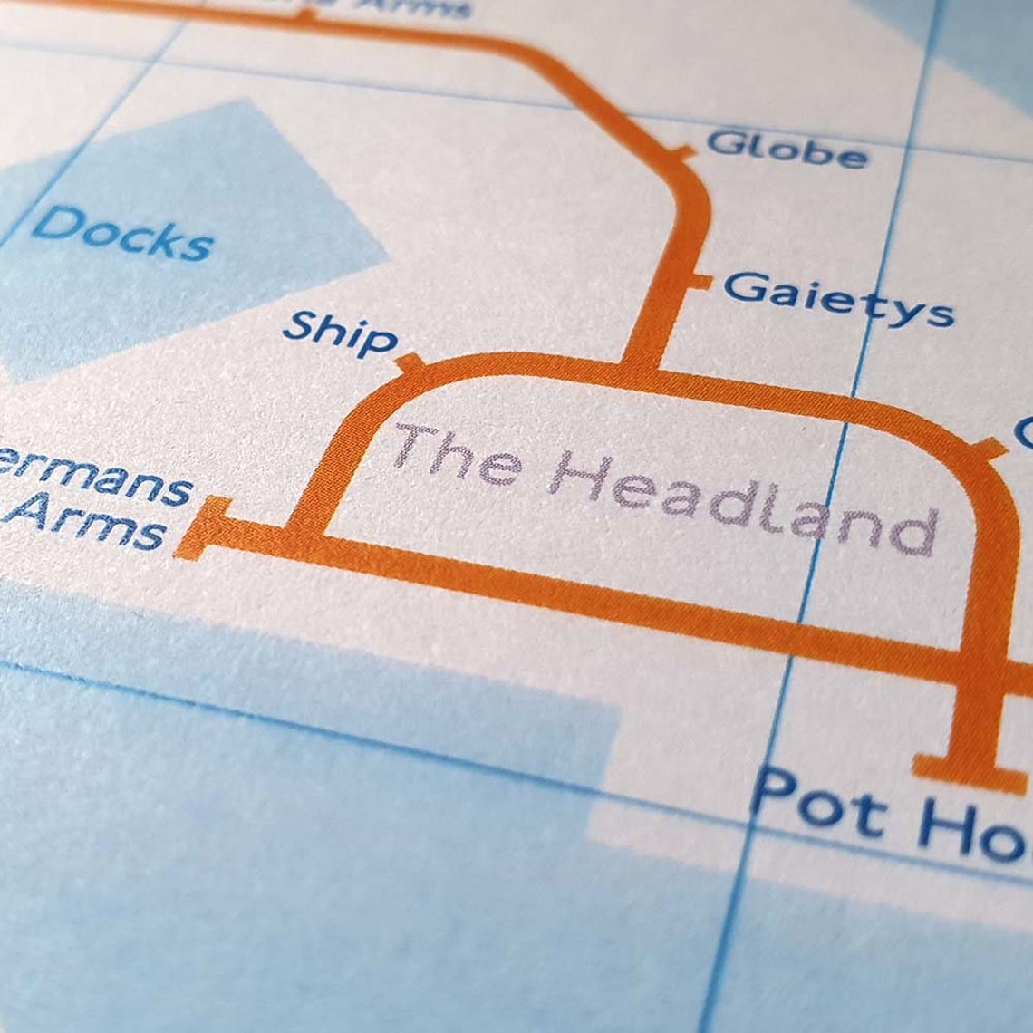Hartlepool Orderaround A3 Pub Map Poster - Etsy