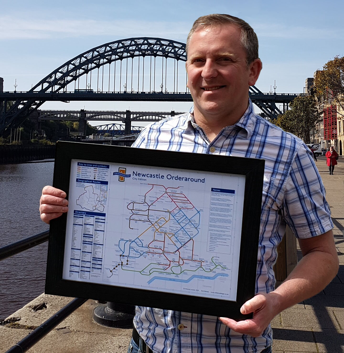 Newcastle City Orderaround A3 Pub Map Poster - Etsy