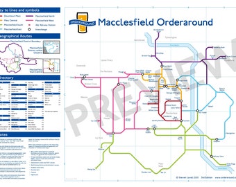 Chester Orderaround A3 Pub Map Poster - Etsy