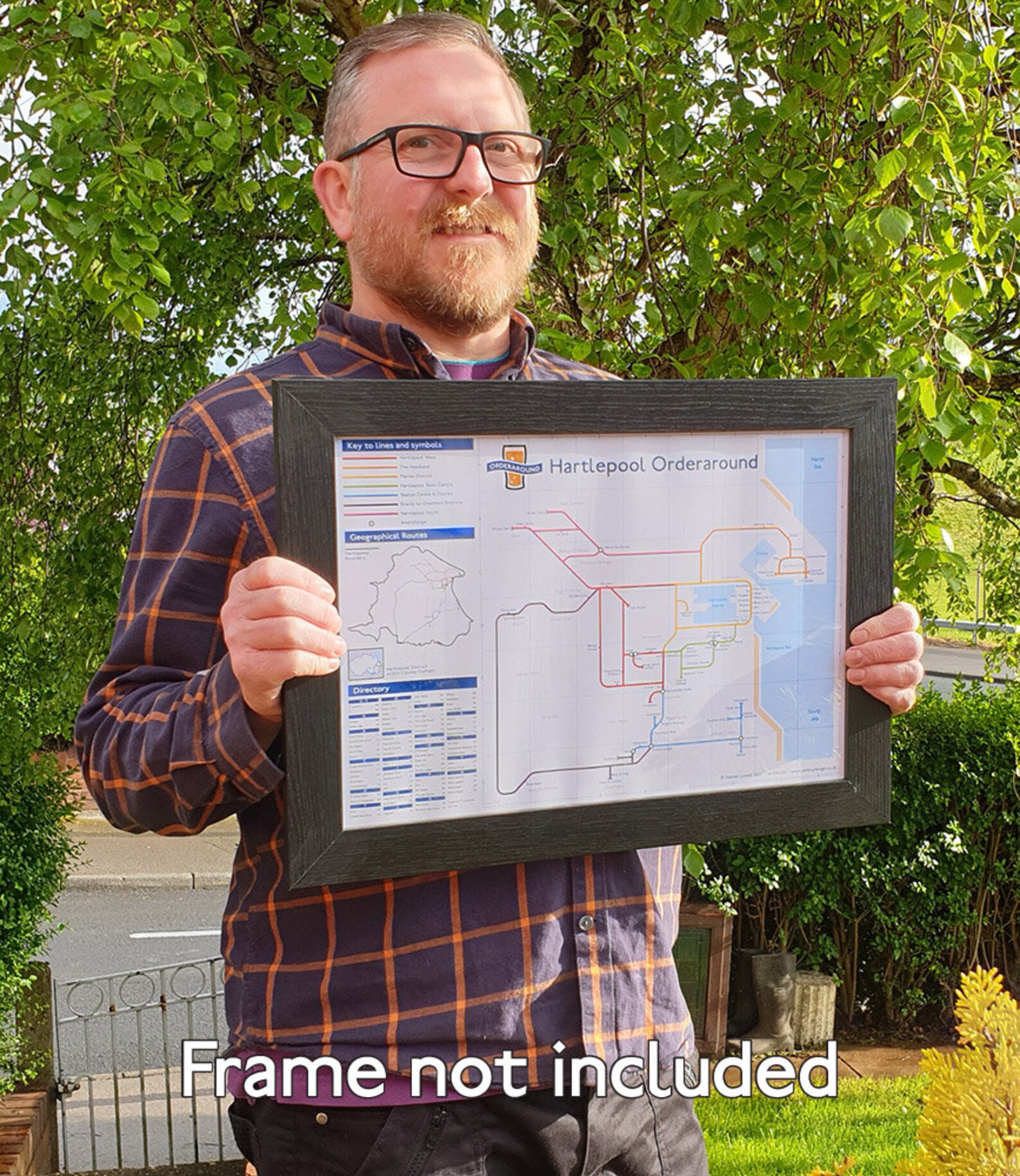 Hartlepool Orderaround A3 Pub Map Poster | Etsy