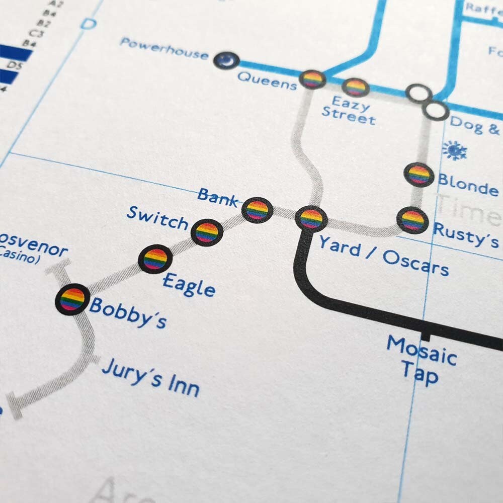 Newcastle City Orderaround A3 Pub Map Poster - Etsy