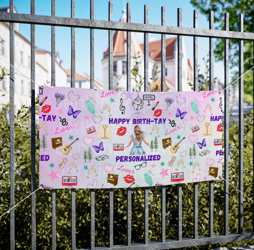 Swifty Banner for Birthday Personalized - Etsy