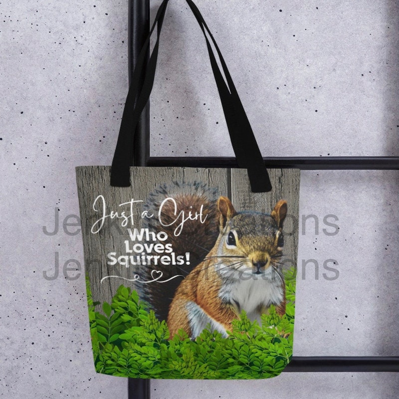 Squirrel Tote Bag - Etsy