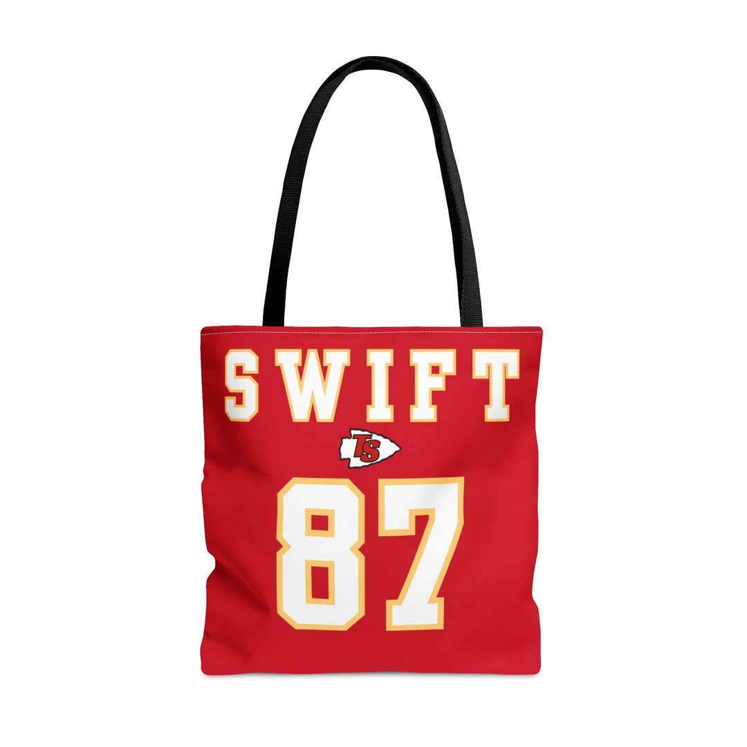 Swifty and Kelce KC Chiefs Game Day Tote Bag SWIFT 87 Red Tailgating ...