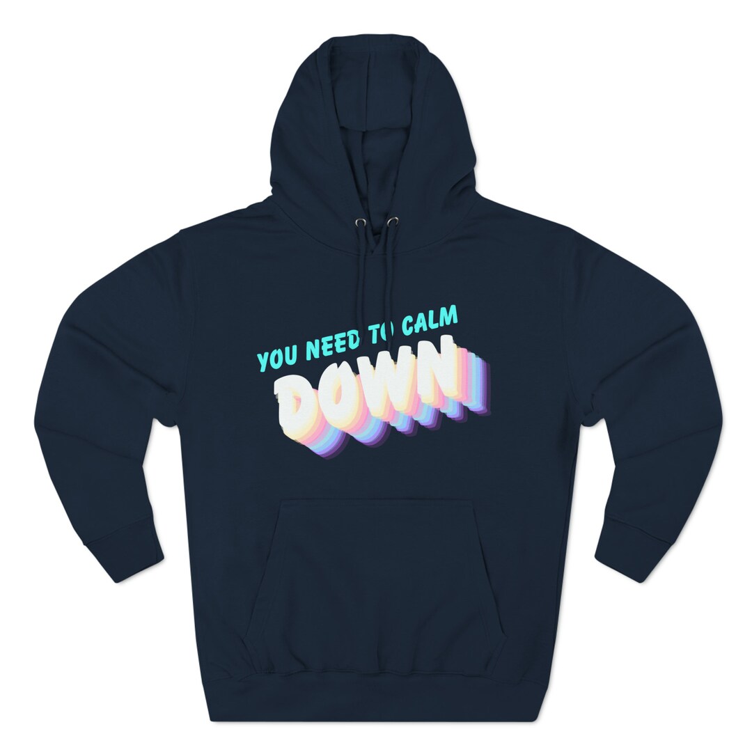 Swifty You Need to Calm Down Fleece Hoodie - Etsy