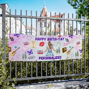 Swifty Banner for Birthday Personalized - Etsy