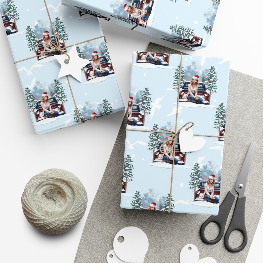 Swifty Christmas Themed Christmas Gift Wrapping Paper for Swifty Fan - Etsy