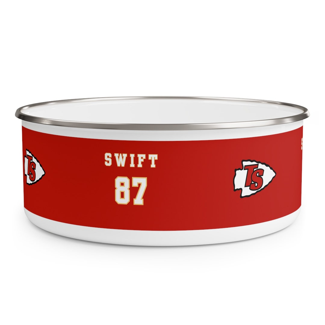 Taylor Swift and Kelce KC Chiefs Game Day Enamel Bowls SWIFT - Etsy