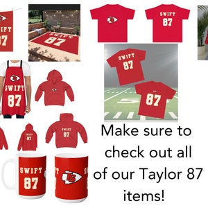 Swifty and Kelce KC Chiefs Game Day Dinner Napkins SWIFT 87 Red ...