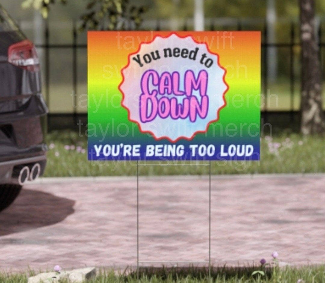 You Need to Calm Down Sign - Etsy