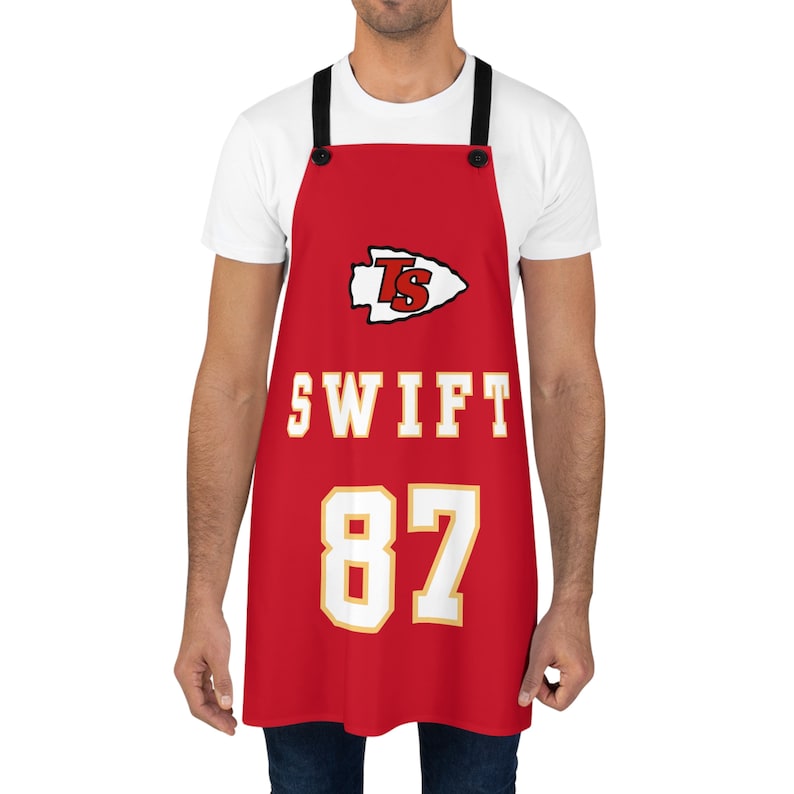 Taylor Swift and Kelce KC Chiefs Game Day Apron SWIFT 87 Red - Etsy México