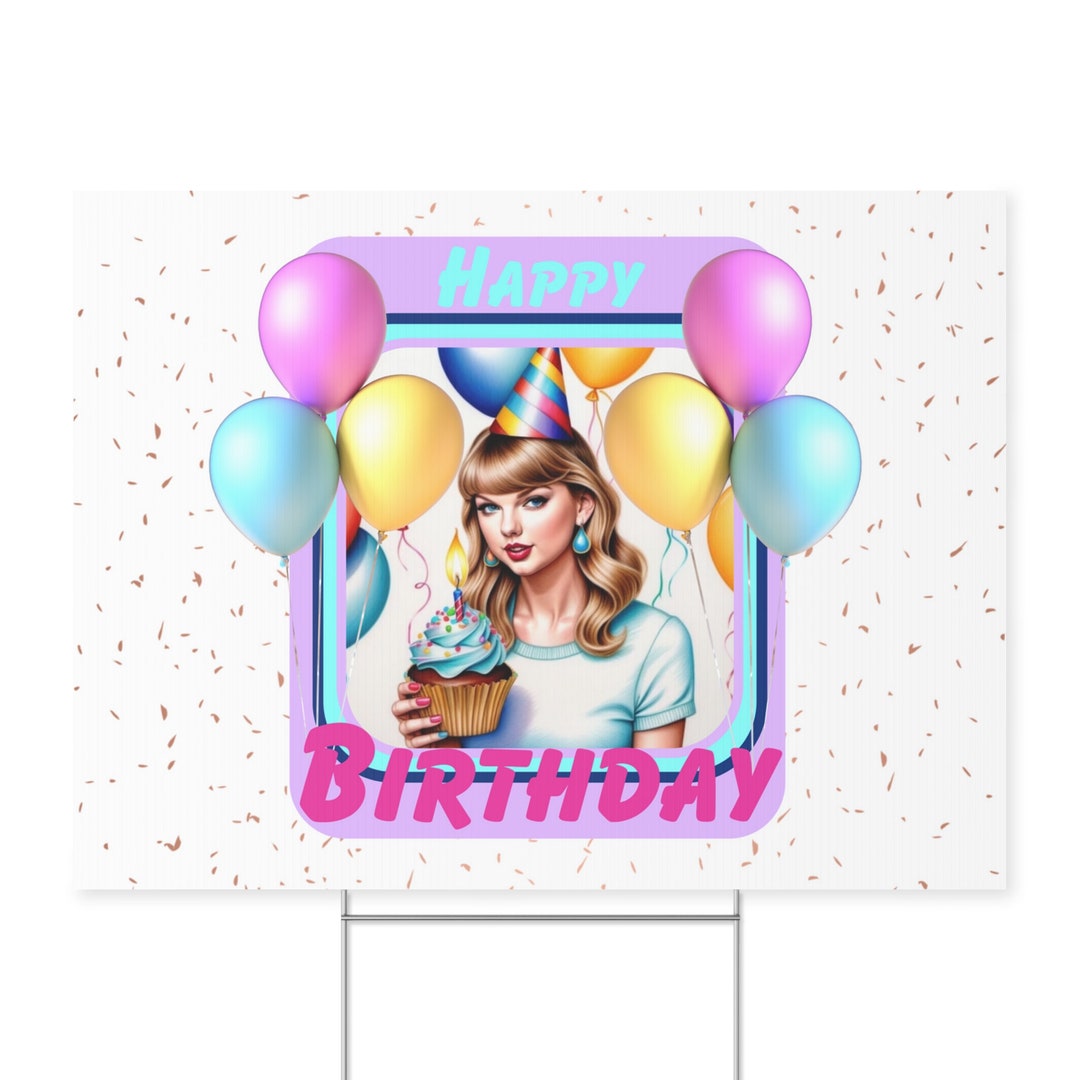 Swifty Birthday Sign for the Yard - Etsy