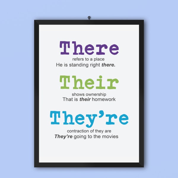 Their Theyre There - Etsy