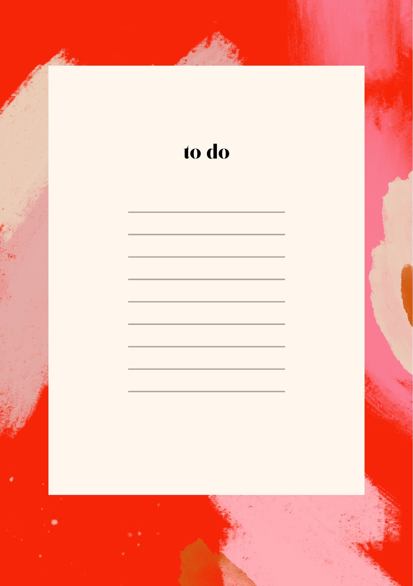 Printable to Do List, Instant Digital Download, Printable Notepad ...