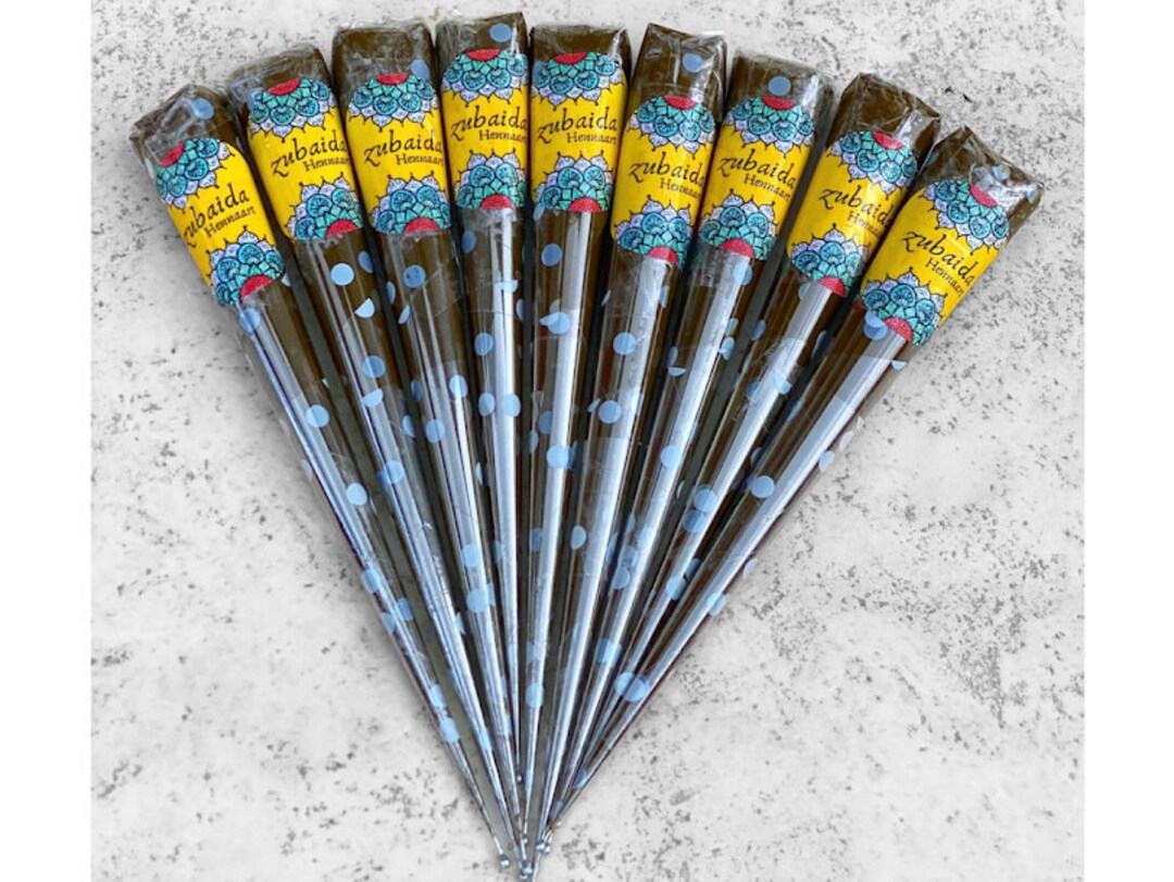 NINE HENNA CONES/ Organic Henna, All Natural, Hand Made Henna Cone ...