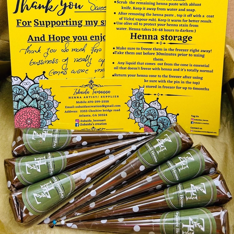 Natural Bridal Henna Cone - Etsy