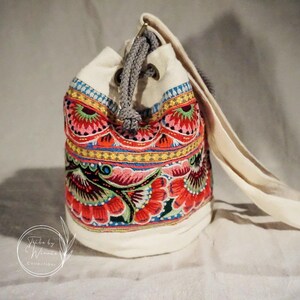 Bucket Bag Floral With Shoulder Strap, Mini Shoulder Bag, Unique Style ...