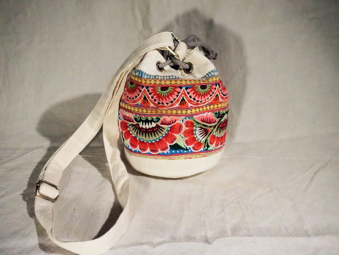 Bucket Bag Floral With Shoulder Strap, Mini Shoulder Bag, Unique Style ...