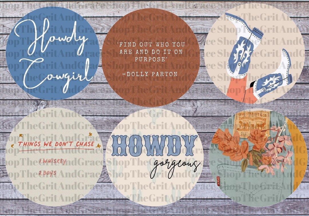 Western Cowboy Cardstock for Car Freshies - Etsy