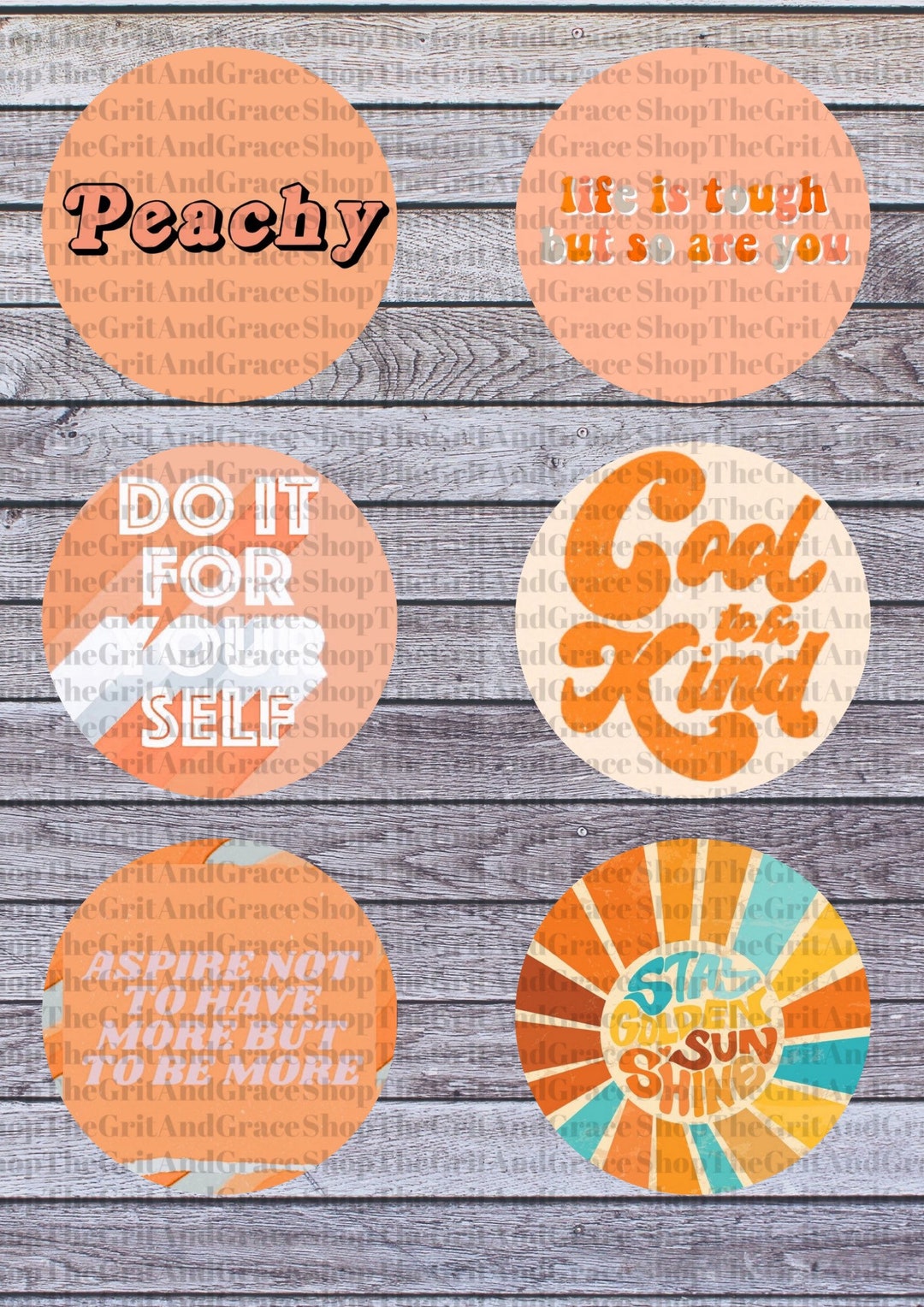 Peachy Mental Health Positive Afformations Grab Bag Cardstock for Car ...