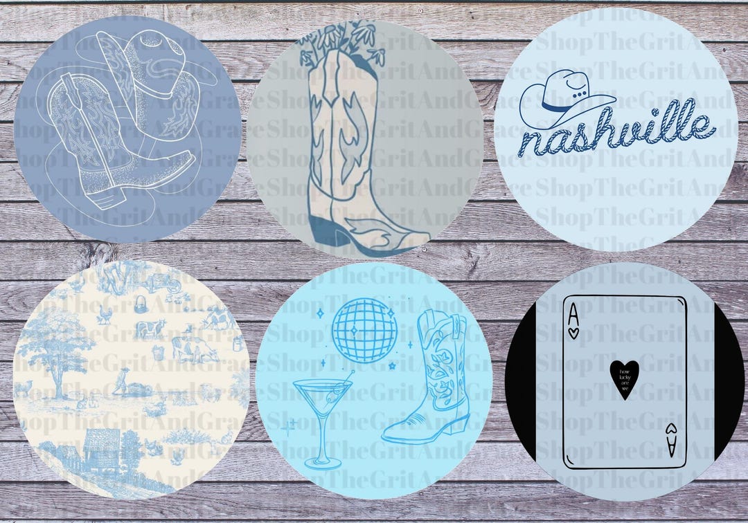 Western Cowboy Cardstock for Car Freshies - Etsy