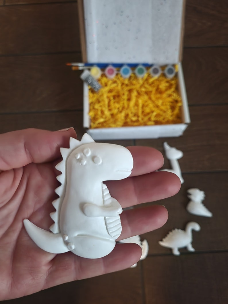 Dinosaur Painting Kit/dinosaur Gift Idea/diy Paint Set/diy Dinosaur ...