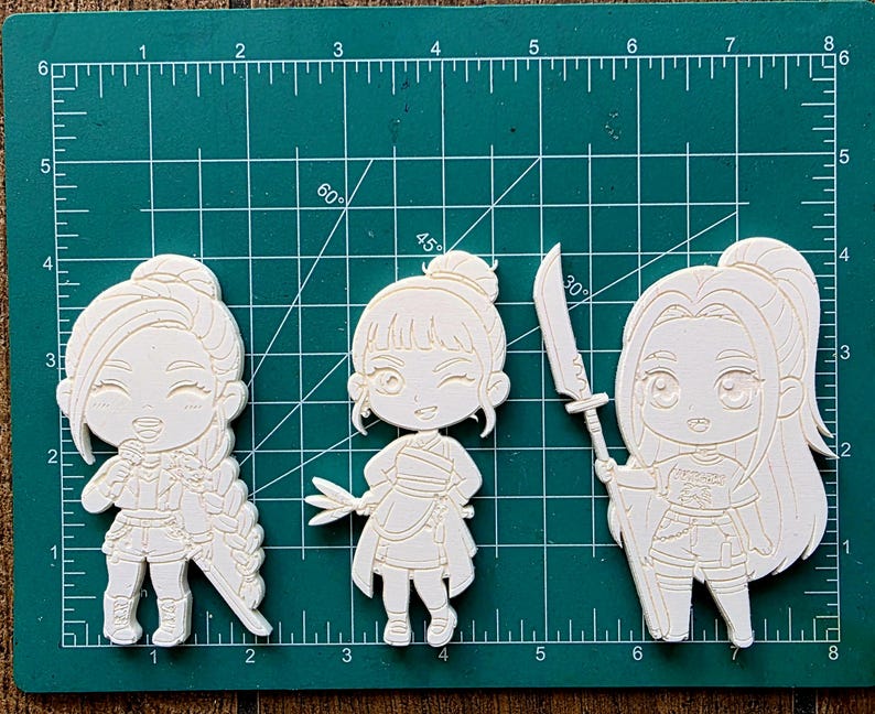 KPOP Painting Kit: Resin Molds, Brush, Paint - KPOP Party Favors - Etsy