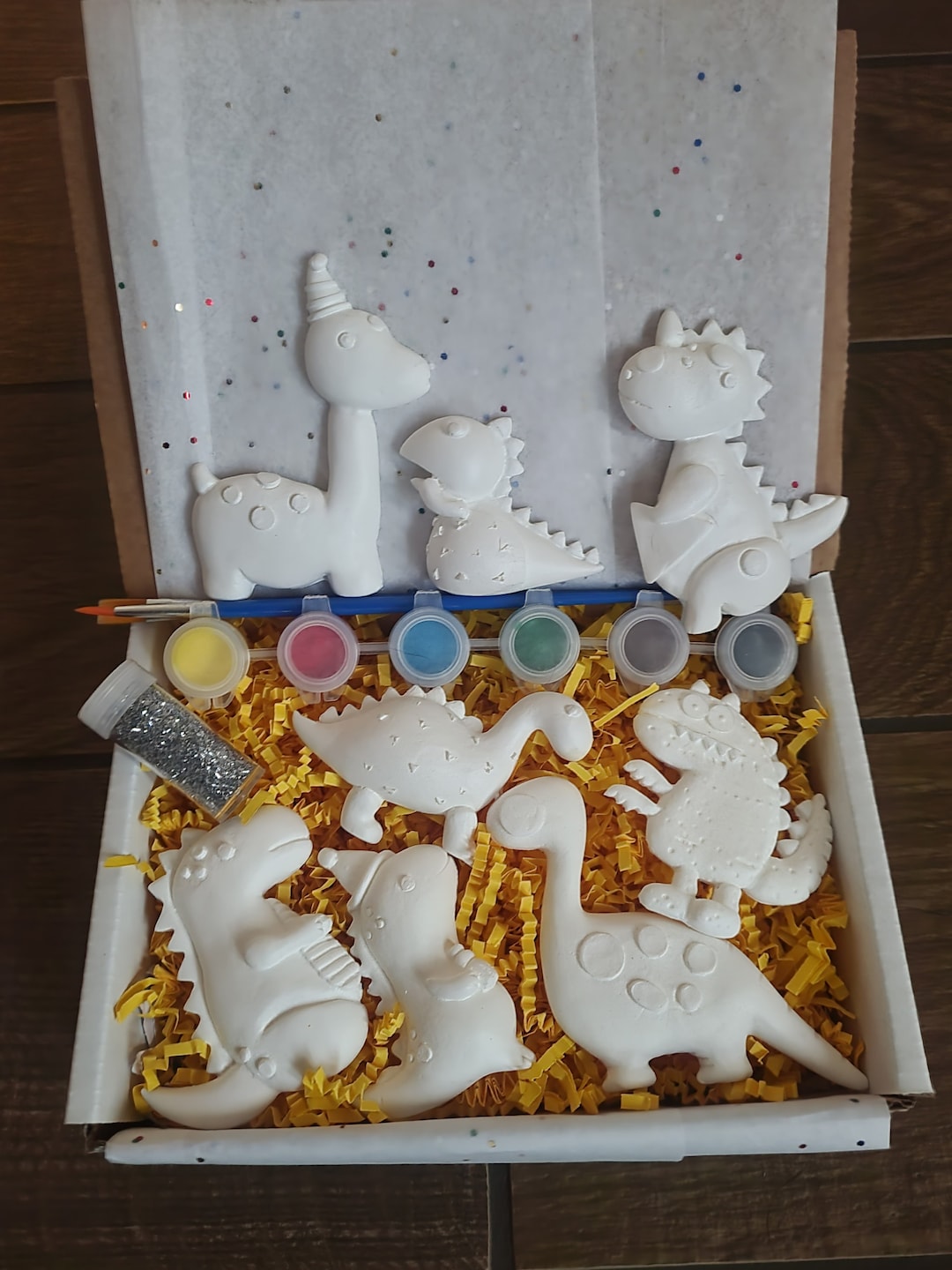 Dinosaur Painting Kit/dinosaur Gift Idea/diy Paint Set/diy Dinosaur ...