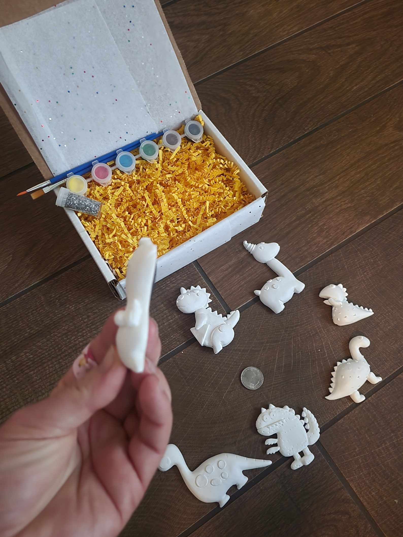 Dinosaur Painting Kit/dinosaur Gift Idea/diy Paint Set/diy Dinosaur ...