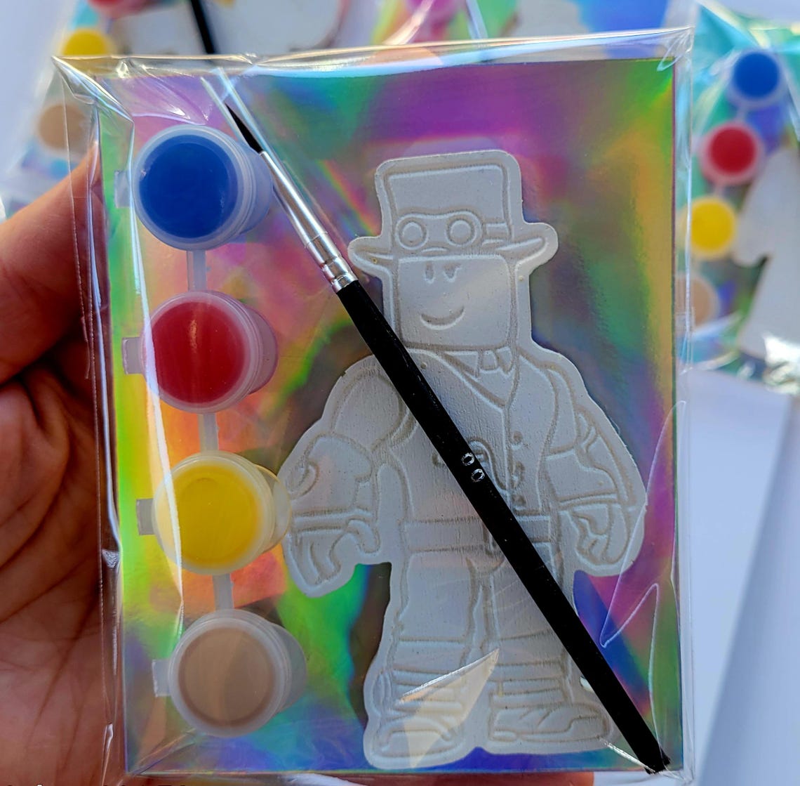 Roblox Painting Party Favor Kit: Resin Molds, Brush & Paints - Etsy