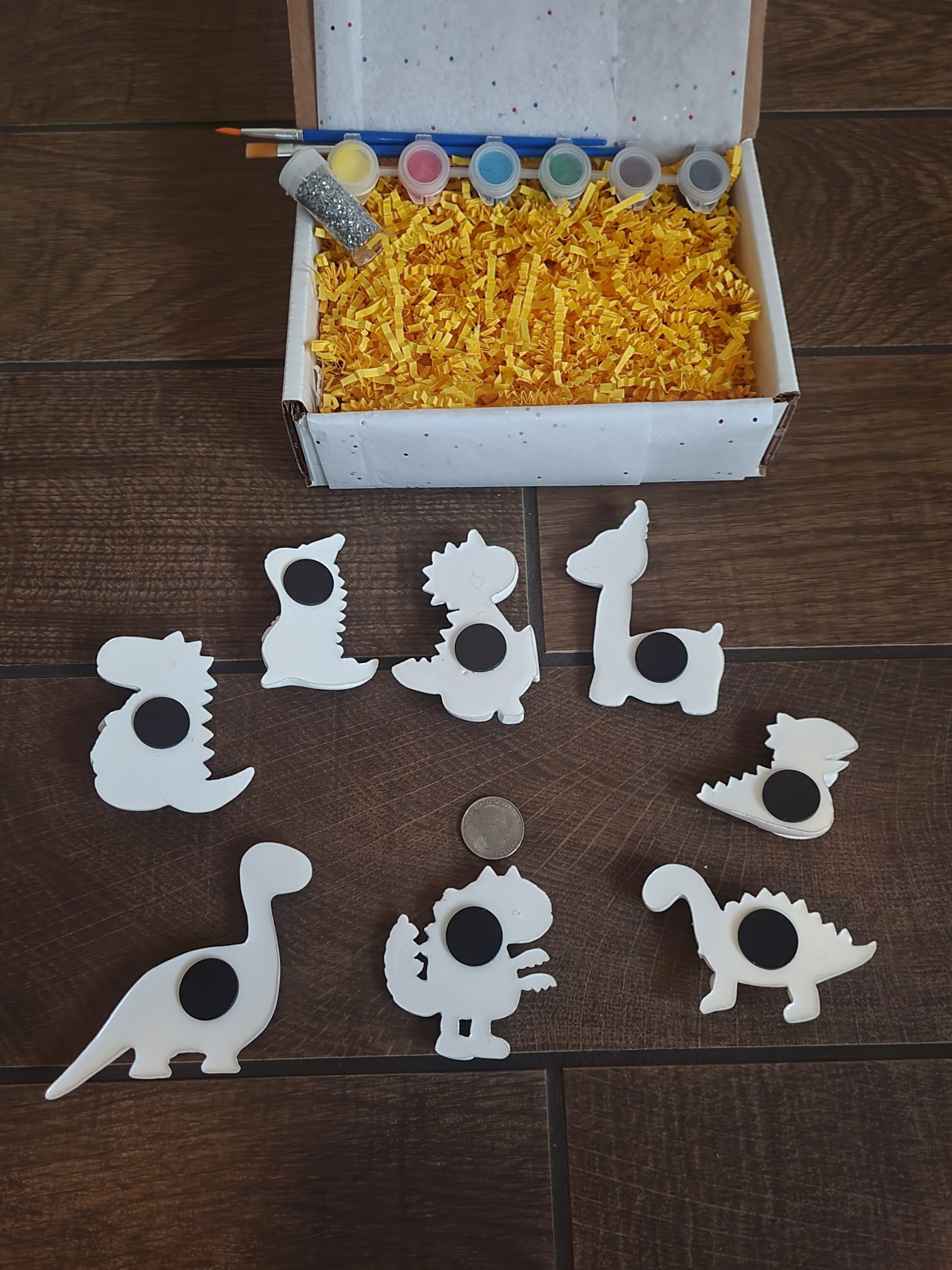 Dinosaur Painting Kit/dinosaur Gift Idea/diy Paint Set/diy Dinosaur ...