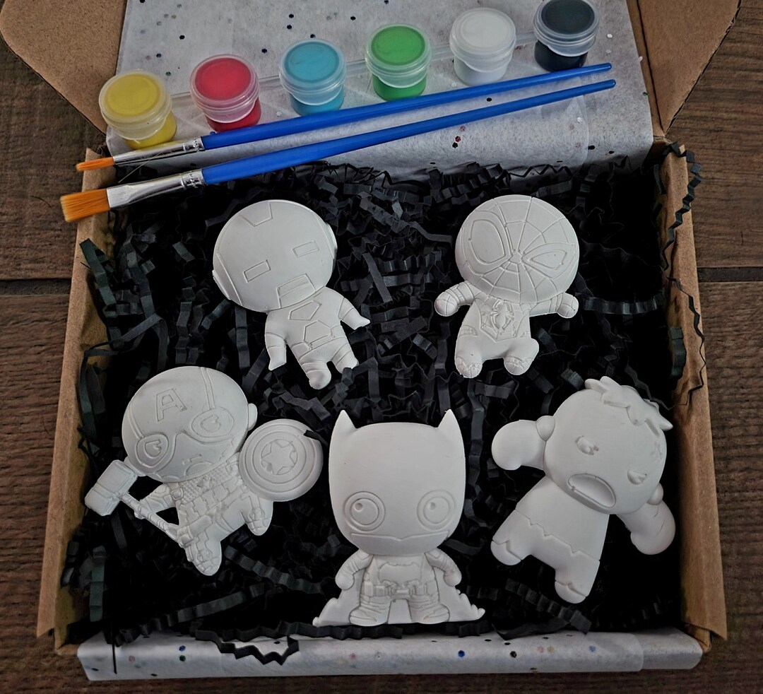 Superhero Painting Kit/superhero Gift Idea/superhero Party/gift for ...