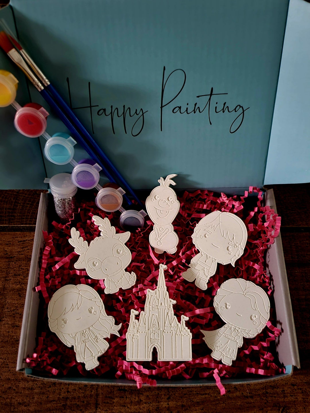 Ice Princess DIY Magnet Painting Kit: Kids Party Activity - Etsy
