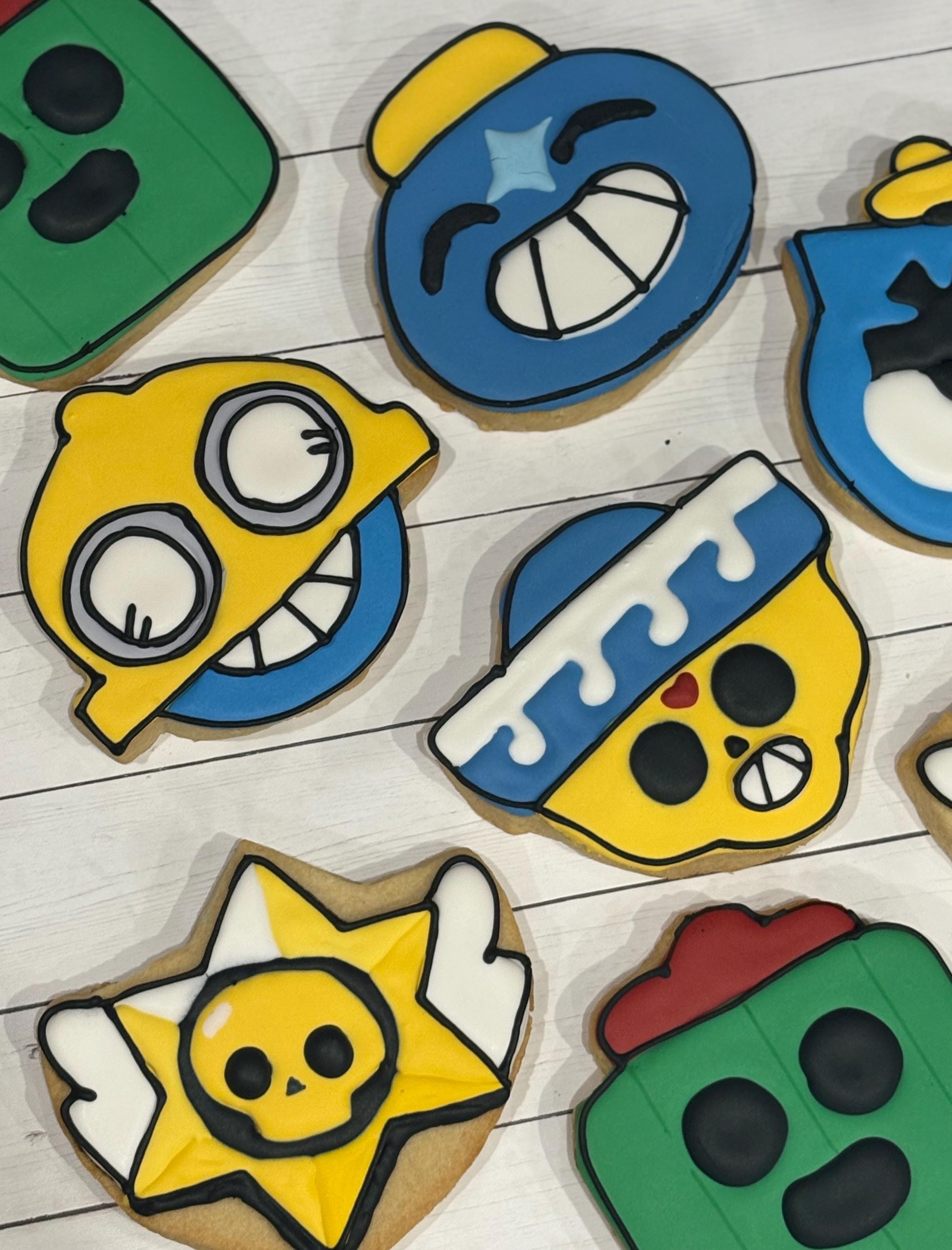 Brawl Stars Themed Cookies - Brawl Stars Sugar Cookies - Brawl Stars ...