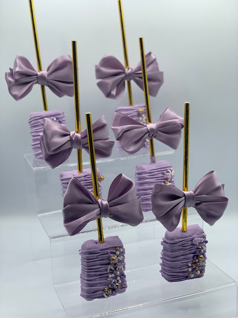 12 Treat Bows - Rice Krispie Bows - Cake Pop Bows - Cakesicles Bows ...