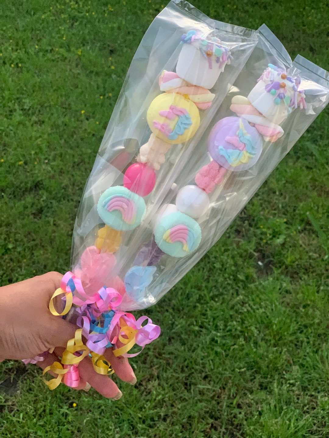 Unicorn Candy Kabobs - Unicorn Theme Kabobs - Unicorn Party Treats ...