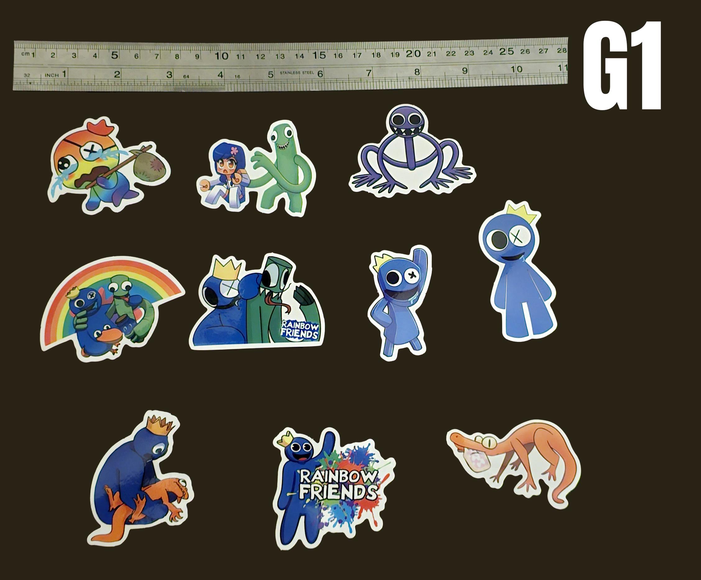 Rainbow Friends Stickers Pack of 10 , Stickers for Kids - Etsy