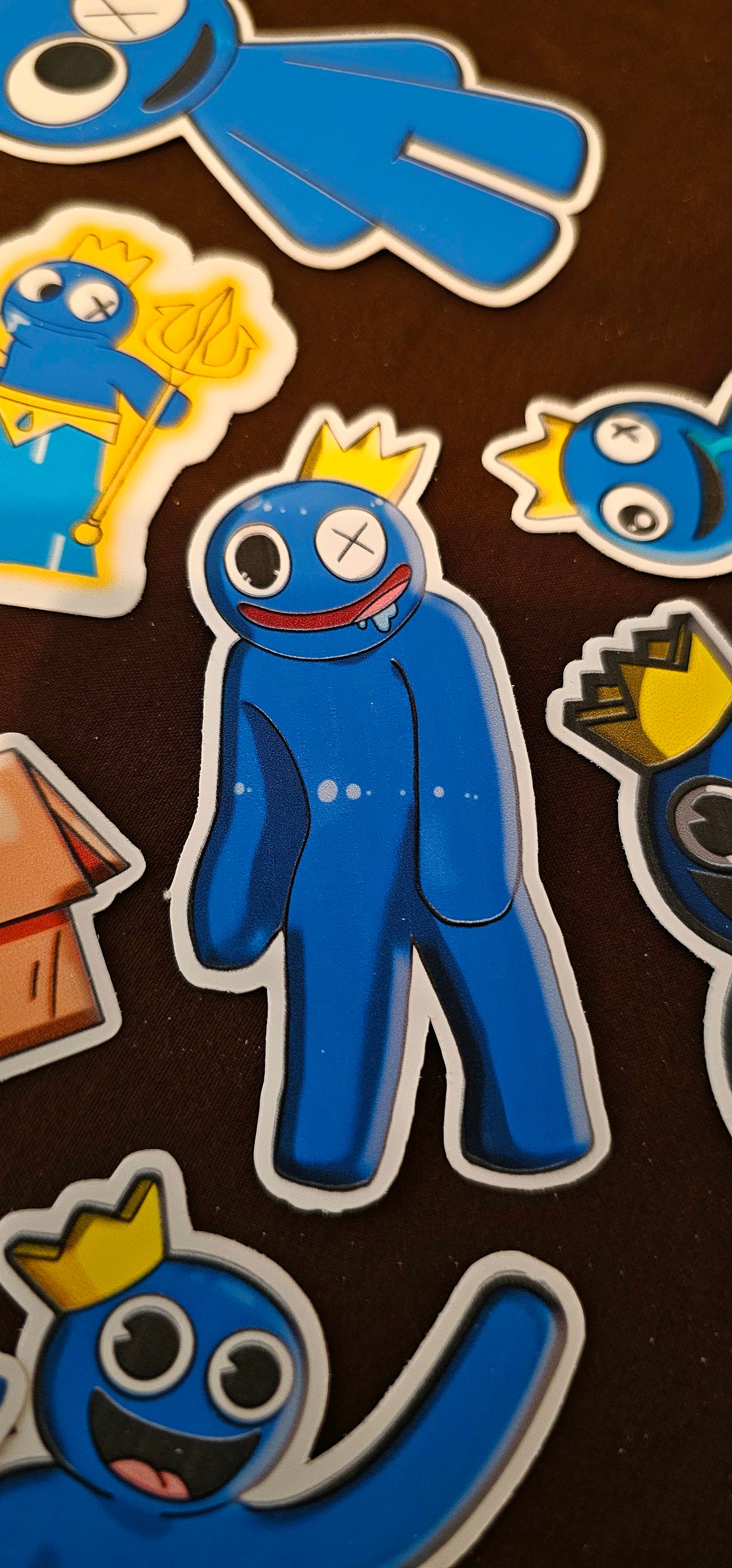 Rainbow Friends Stickers -character:blue, Pack of 10 , Stickers for ...