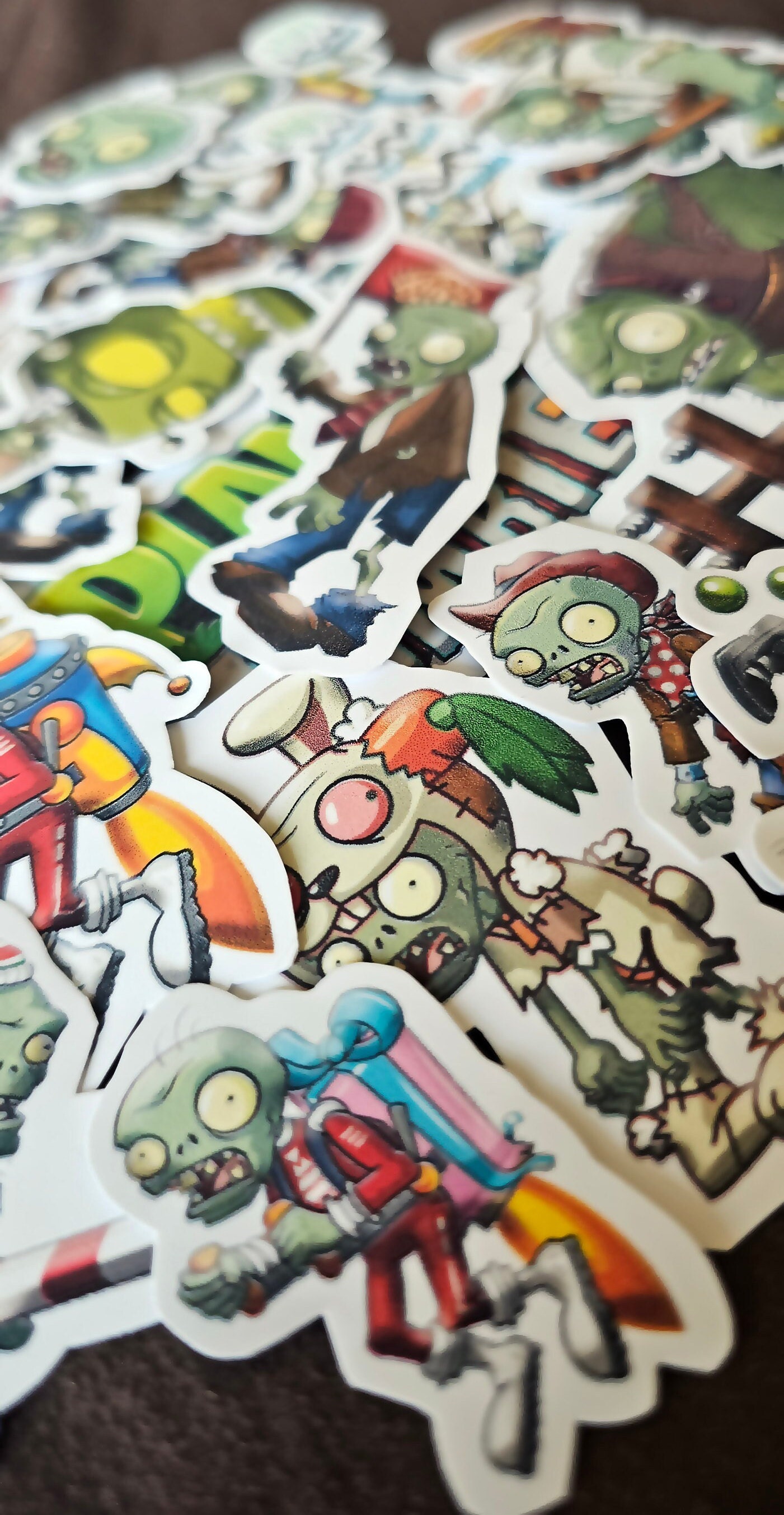 Plants Vs Zombies Stickers, Zombies Only Pack of 33, Stickers for Kids ...