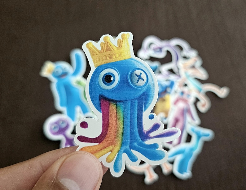 Rainbow Friends Stickers - ULTRA REALISTIC New Version - Pack of 15 ...