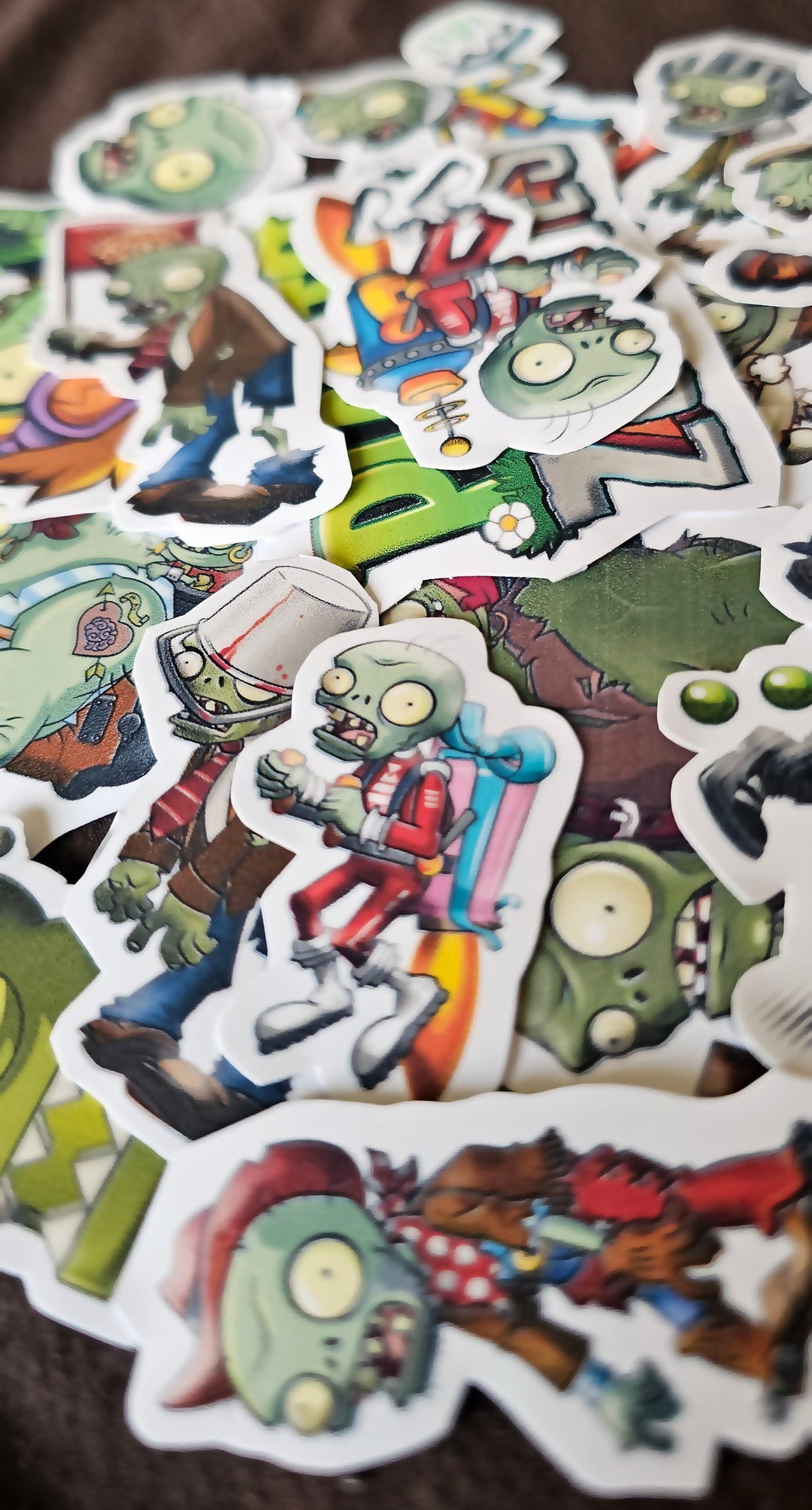 Plants Vs Zombies Stickers, Zombies Only Pack of 33, Stickers for Kids ...