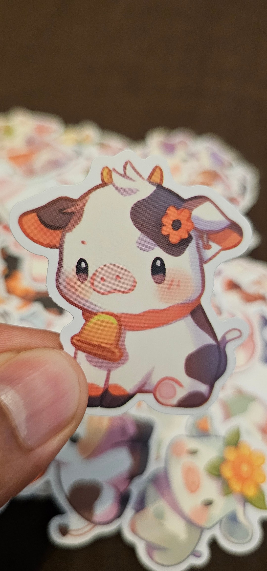 Super Cute Cow Sticker Set of 5 Random Stickers - Etsy